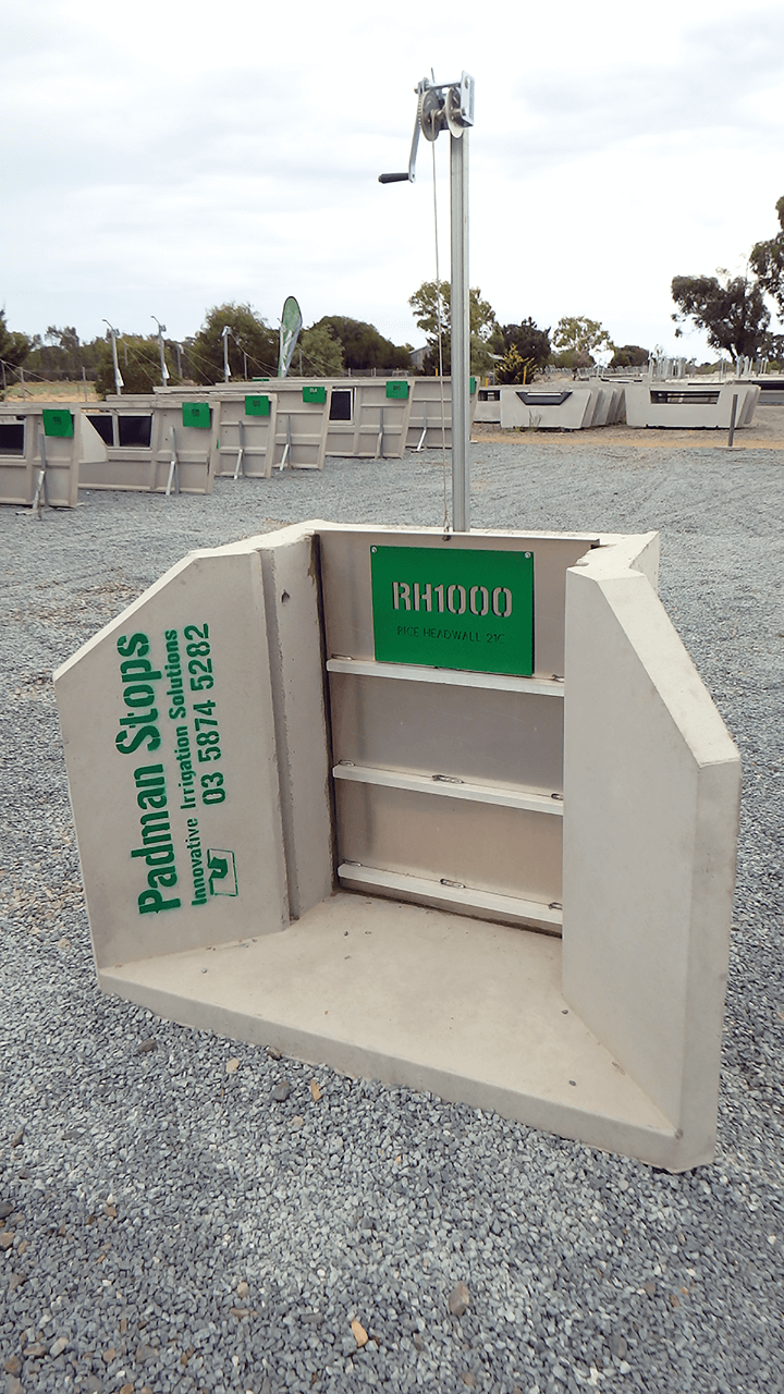Rice Headwall (RH1000) with Slide - Padman Water Solutions